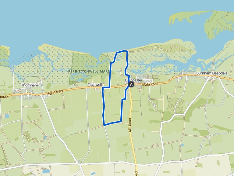 Brancaster Circular Walk loop — Norfolk Coast AONB | hike | Komoot